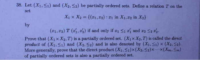 Solved Let (X_1, lessthanorequalto 1) and (X_2, | Chegg.com