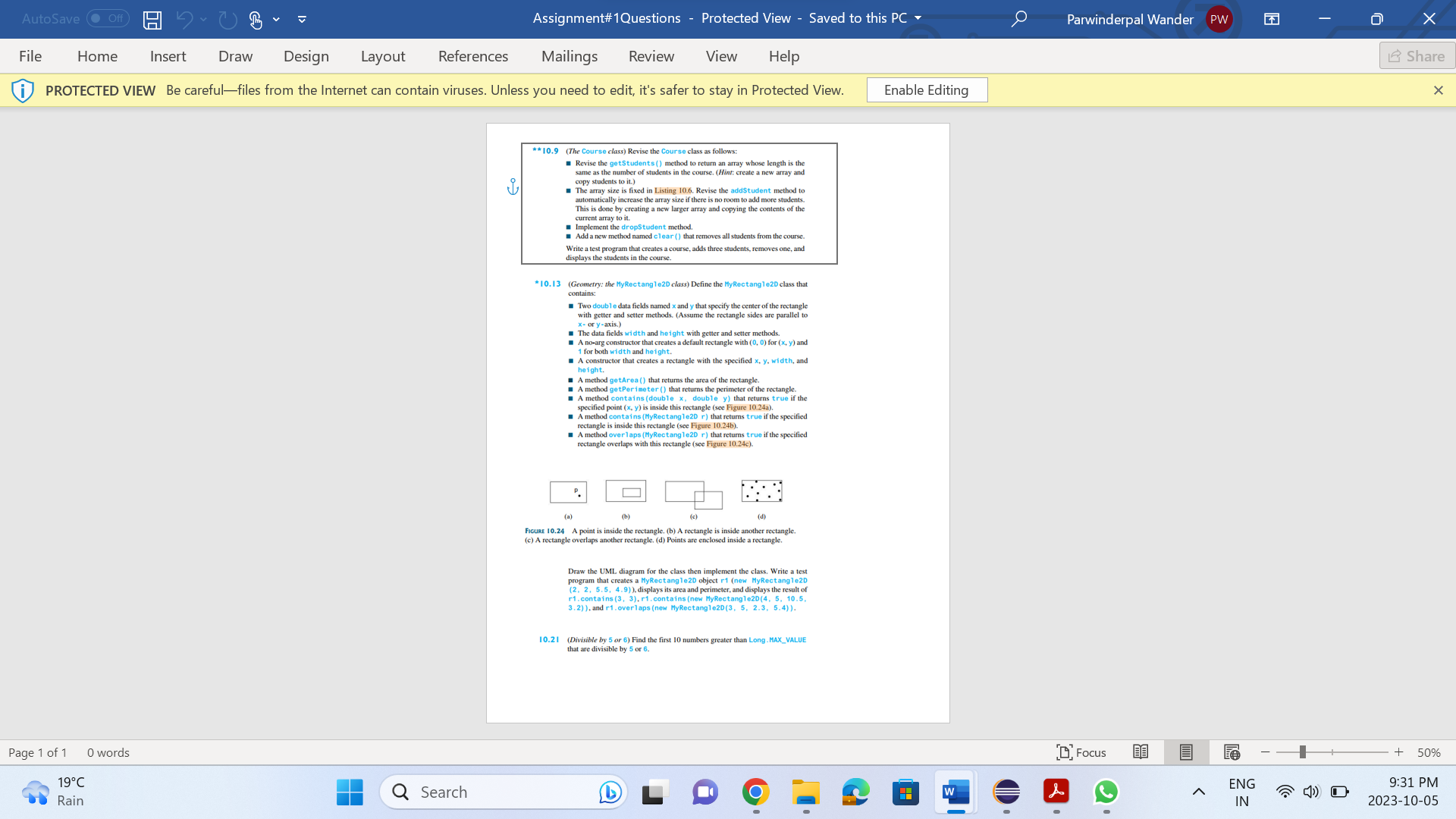 Solved Design Layout References Mailings Review View Help m | Chegg.com