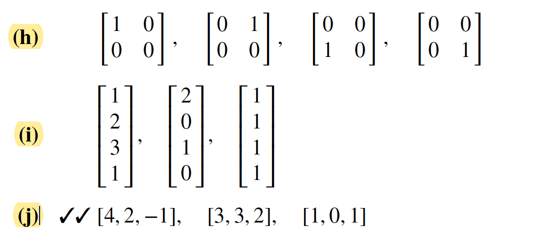 Solved 2.1 Test the given matrices for linear dependence | Chegg.com