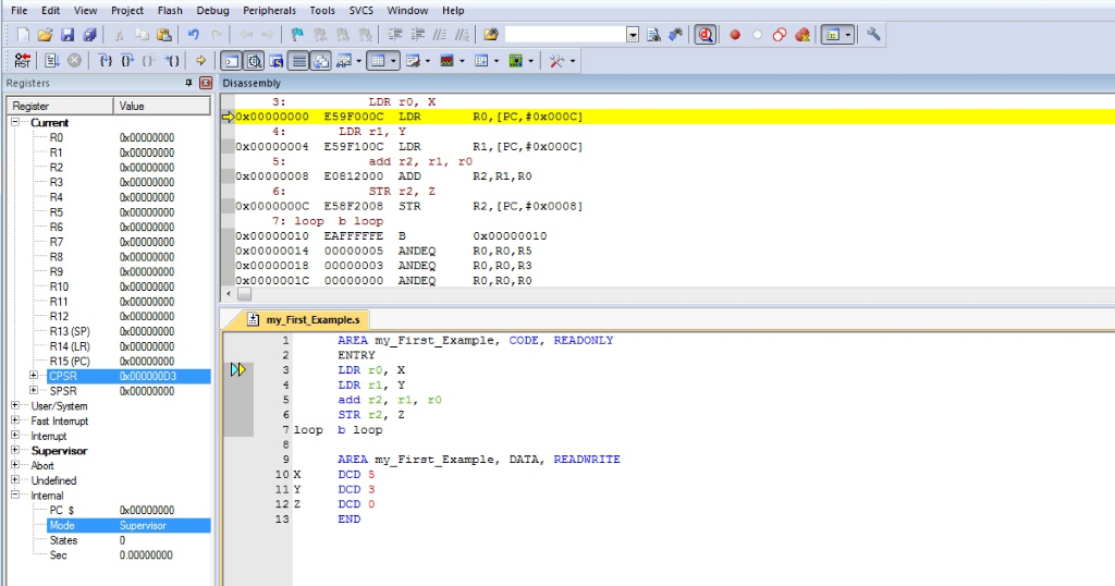File Edit View Project Flash Debug Peripherals Tools | Chegg.com