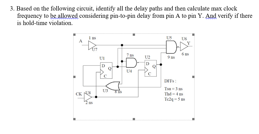 Solved Based on the following circuit, identify all the | Chegg.com