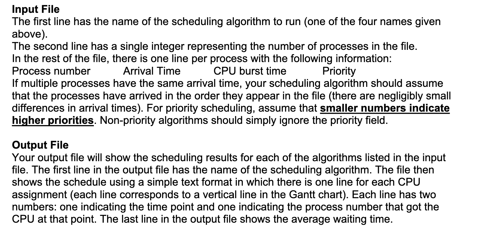 Solved 3. Priority Scheduling without Preemption | Chegg.com
