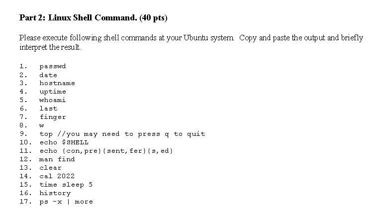 Solved A Part 1 Create A File Readfilec And Execute The 5675