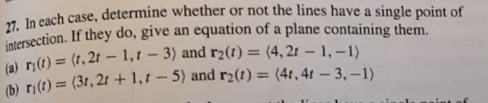 [Solved]: 27. In each case, determine whether or not the l