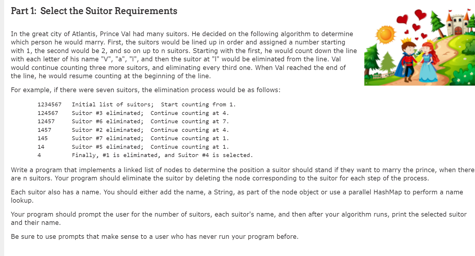 Solved Need help writing the java code with the requirements | Chegg.com