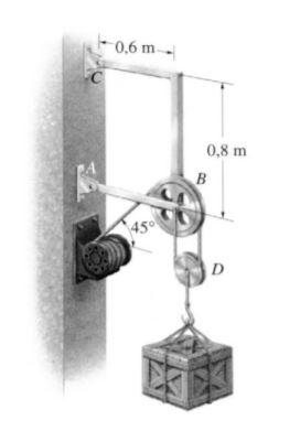 Solved In the schematic mechanism, a rope that broke in | Chegg.com