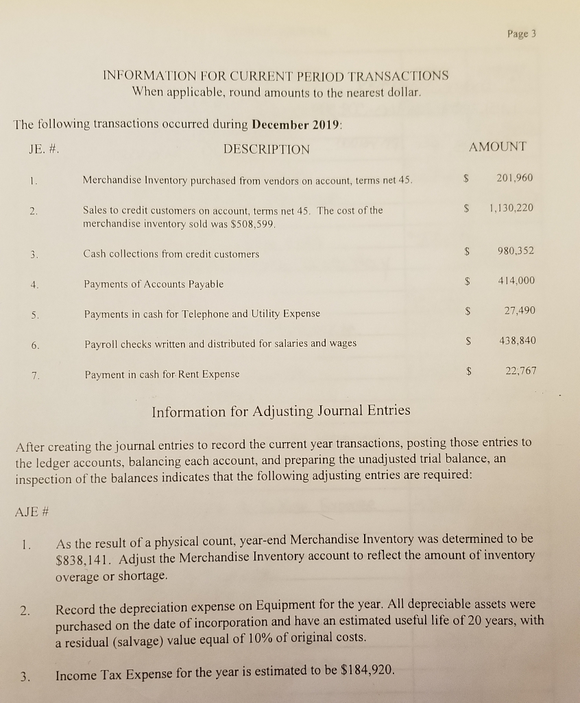 Solved Page 1 PRACTICE SET ACCOUNTING 3341 (5133) SPRING | Chegg.com