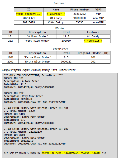 Enhancing a Java Program to Model and Handle | Chegg.com