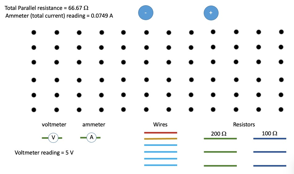 Solved 2. Two resistors in parallel: Construct the circuit | Chegg.com