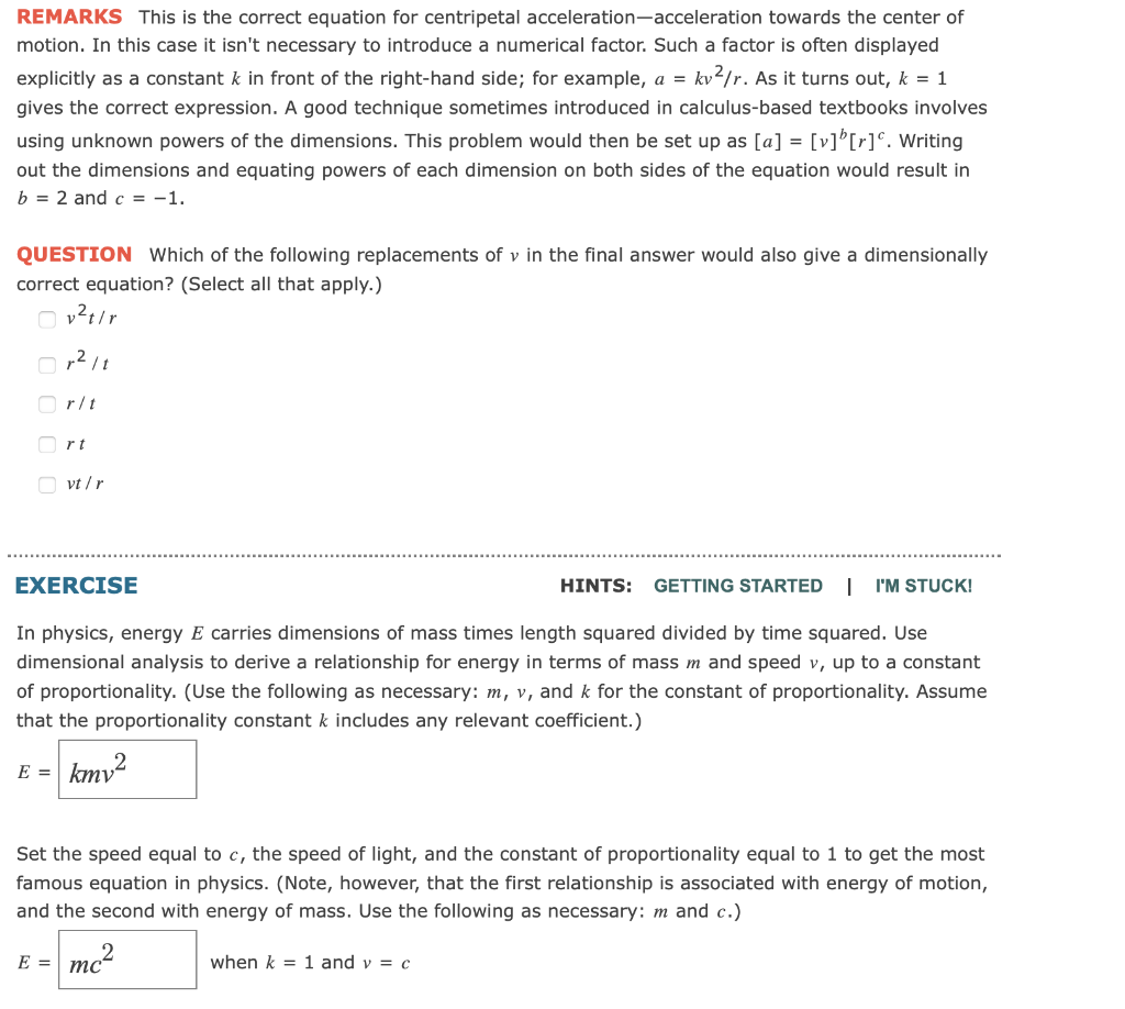 Solved Determine whether the equation x = vt?is | Chegg.com