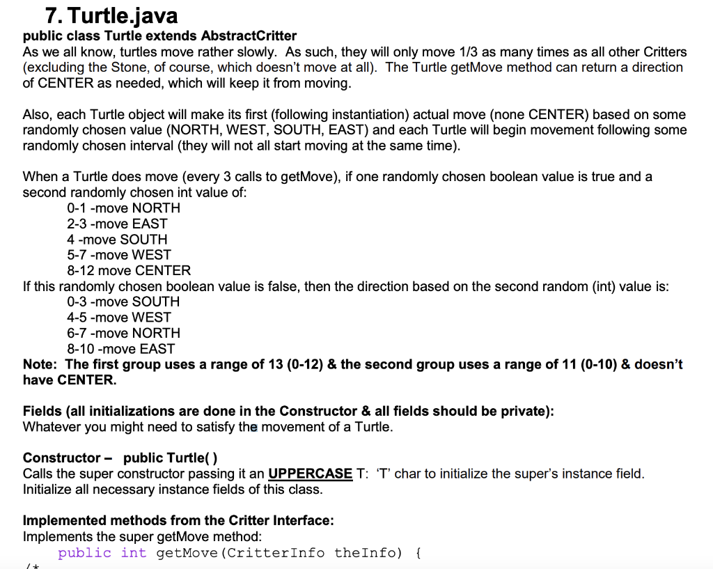 Solved You will create an Interface that lists constants and | Chegg.com