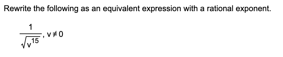 Solved Rewrite the following as an equivalent expression | Chegg.com
