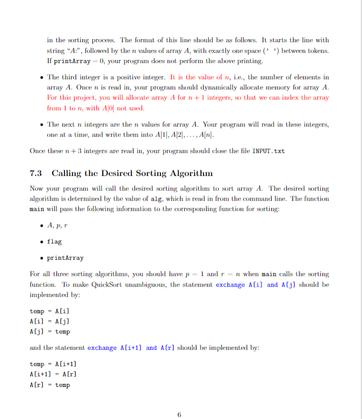 CSE310 Project 1: Modular Design, File I/O, Memory | Chegg.com
