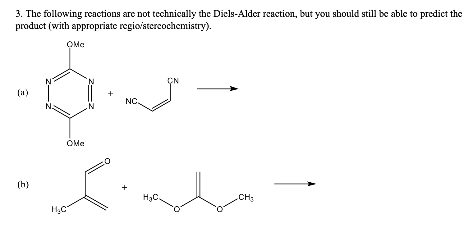 Solved 3. The following reactions are not technically the | Chegg.com