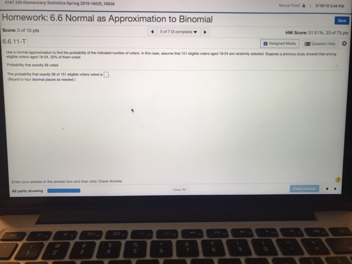 Solved STAT 235-Elementary Statistics-Spring | Chegg.com