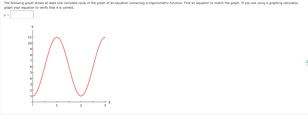 Solved The following graph shows at least one complete cycle | Chegg.com