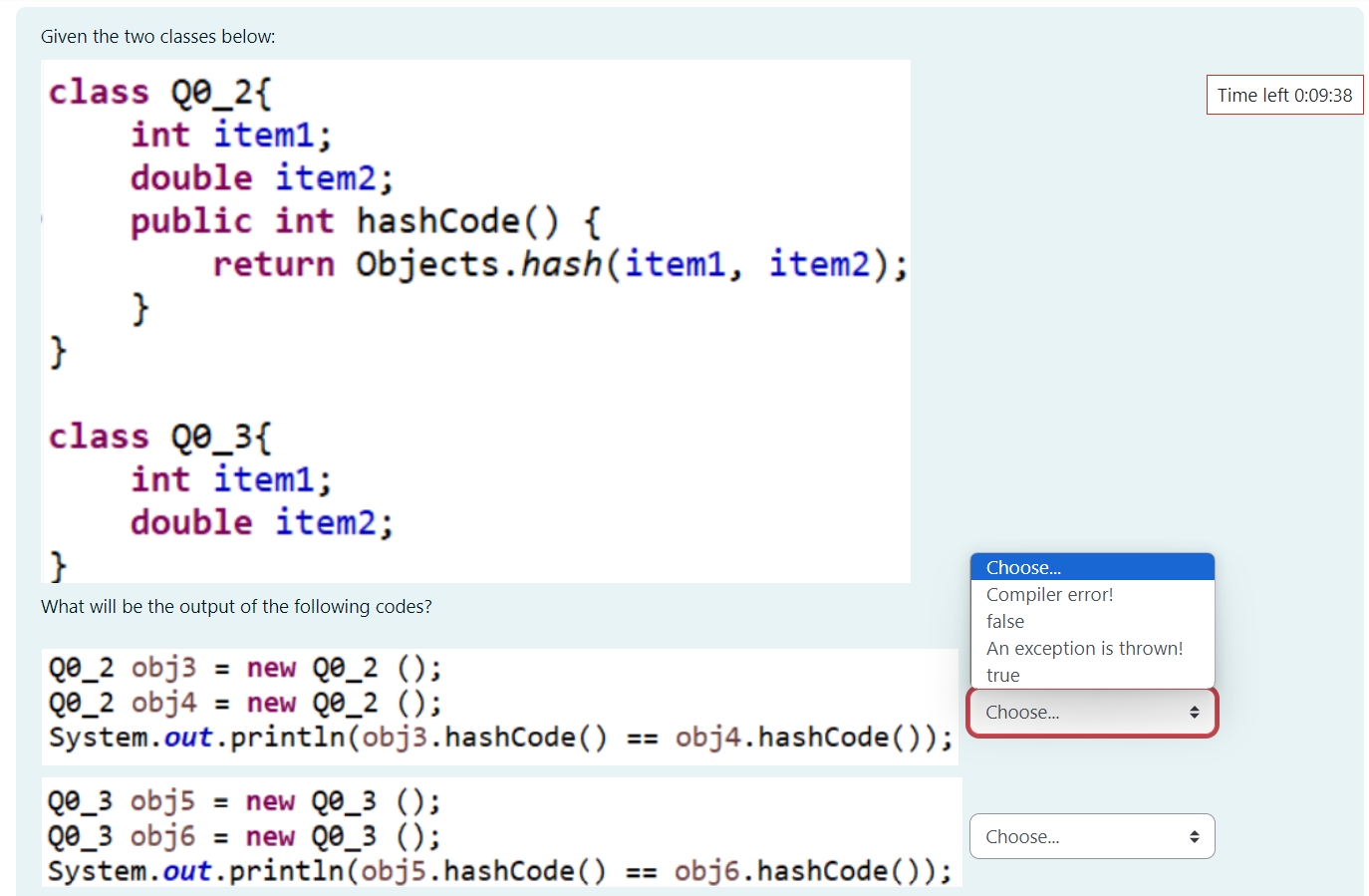 Solved class Q0_2{int item1;double item2;public int | Chegg.com