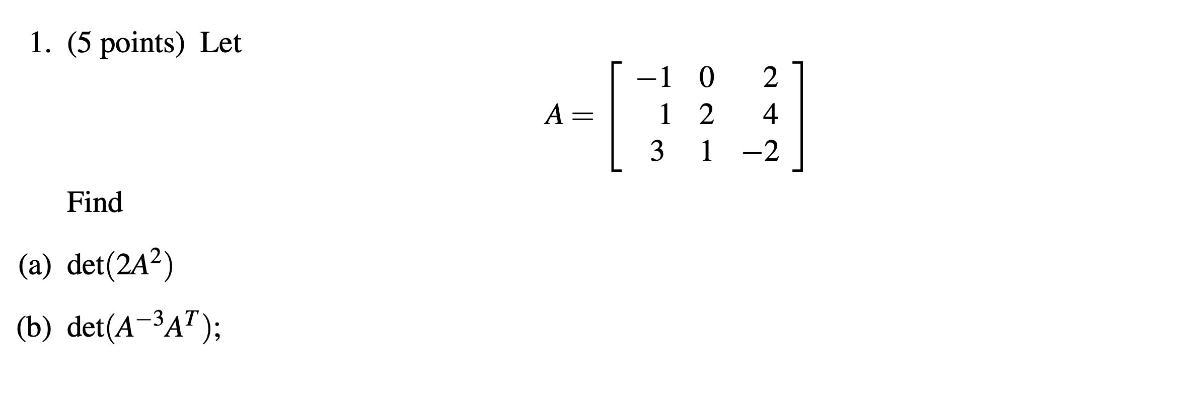 Solved find the following | Chegg.com