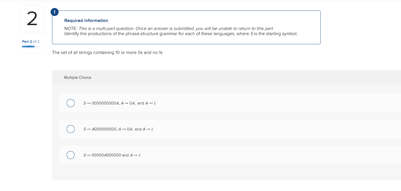 Solved Required information NOTE: This is a multi-part | Chegg.com