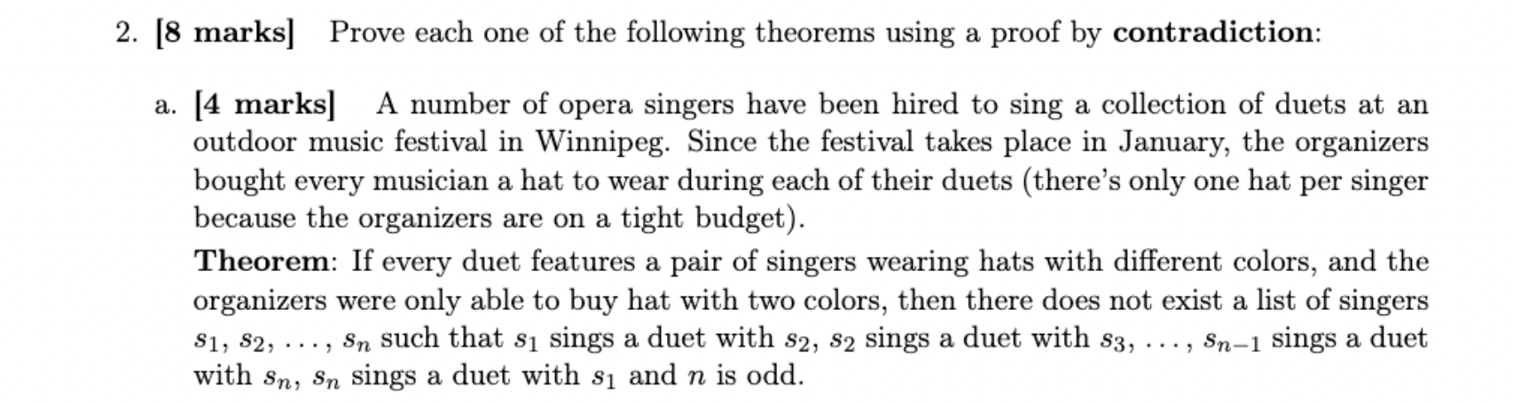 Solved [8 marks] Prove each one of the following theorems | Chegg.com