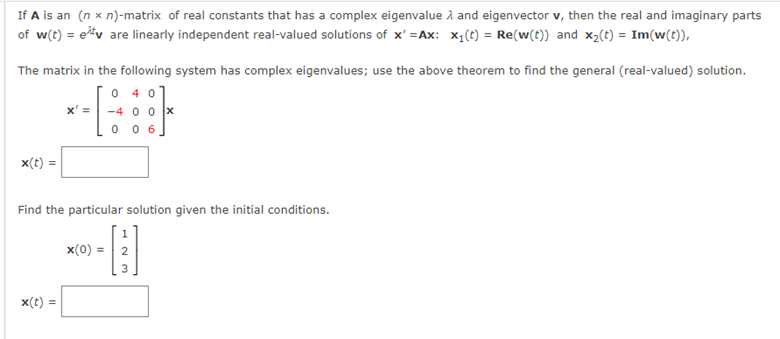Solved If A is an (n × n)-matrix of real constants that has | Chegg.com