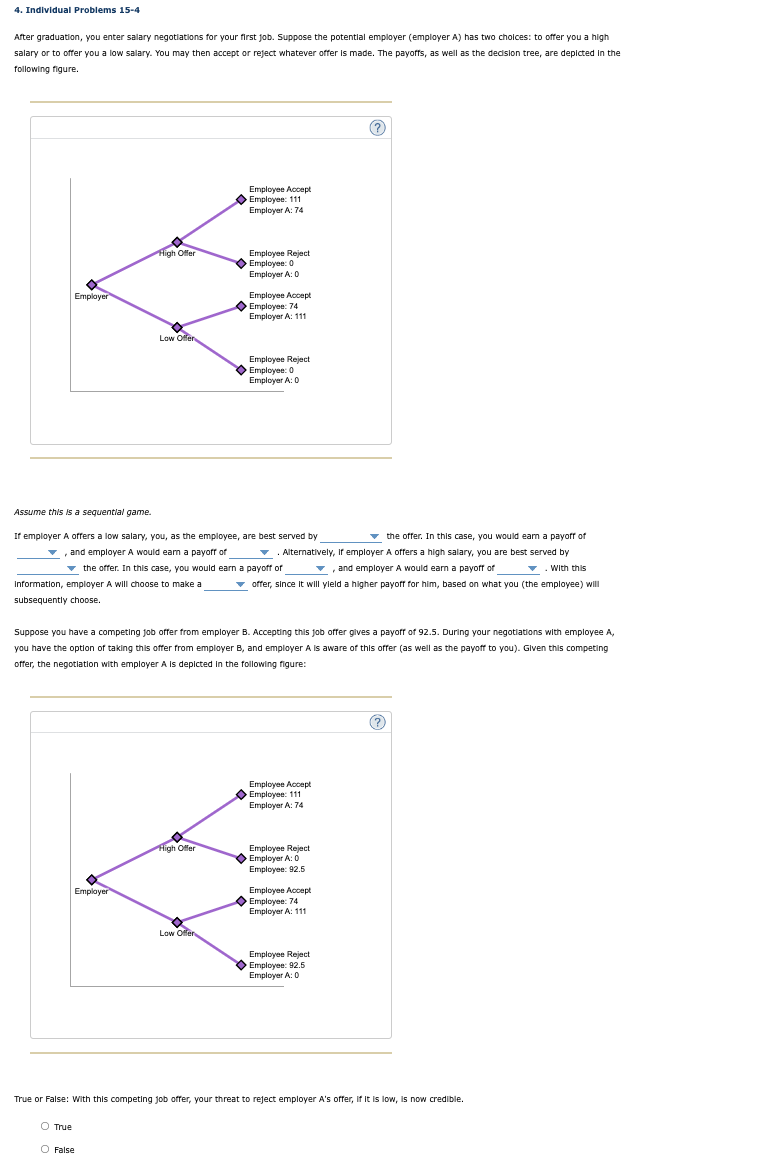 Solved 4. Individual Problems 15-4 After graduation, you | Chegg.com