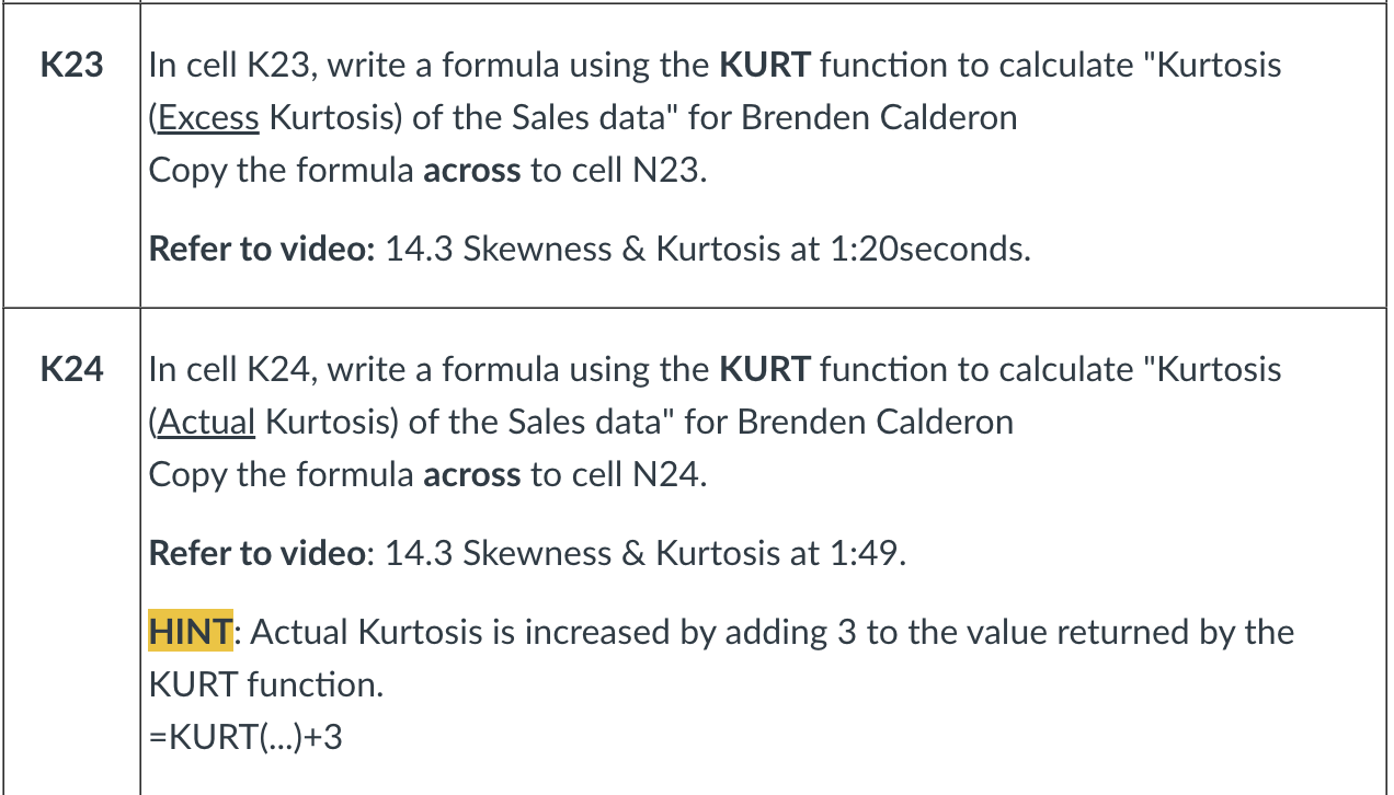 What are the formulas for the yellow highlighted | Chegg.com