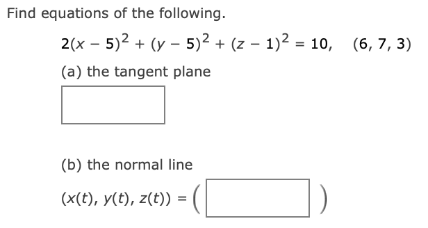 Solved Find equations of the following. | Chegg.com