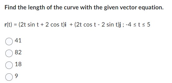 Solved Find the length of the curve with the given vector | Chegg.com