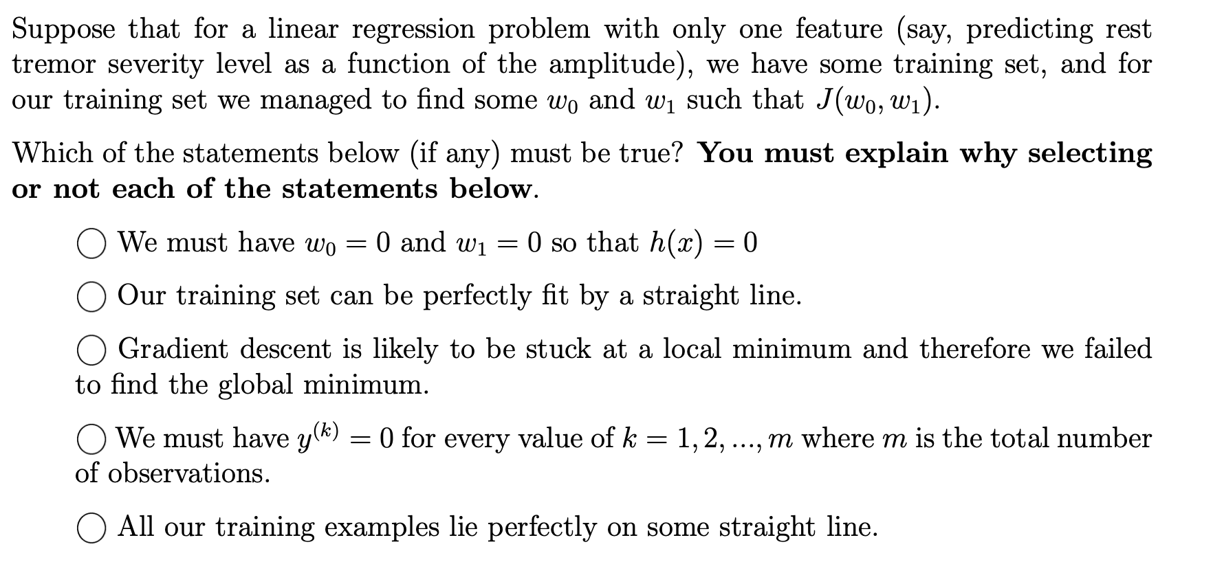 Solved Suppose that for a linear regression problem with | Chegg.com
