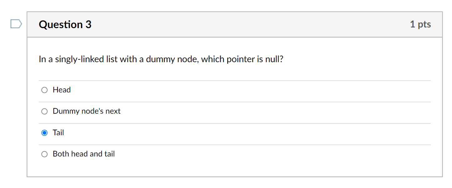 Solved Question 1 1 pts What is the benefit of using dummy | Chegg.com