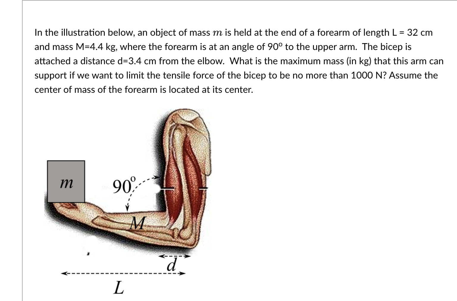 Solved In the illustration below, an object of mass m is | Chegg.com