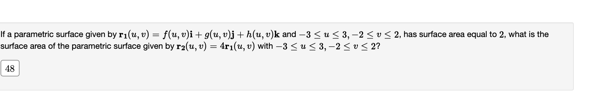 Solved a parametric surface given by | Chegg.com