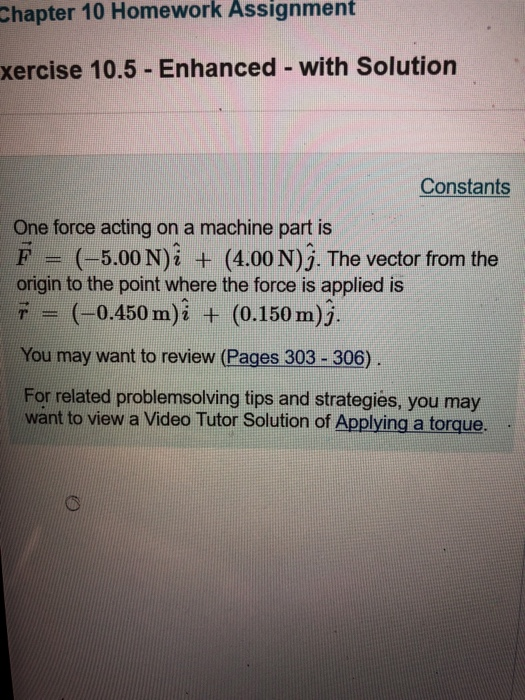 Solved Chapter 10 Homework Assignment xercise 10.5- Enhanced | Chegg.com