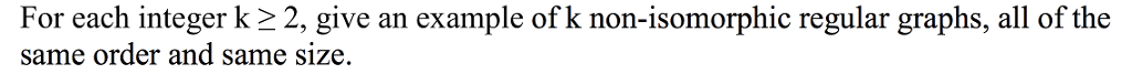 Solved For each integer k2 2, give an example of k | Chegg.com