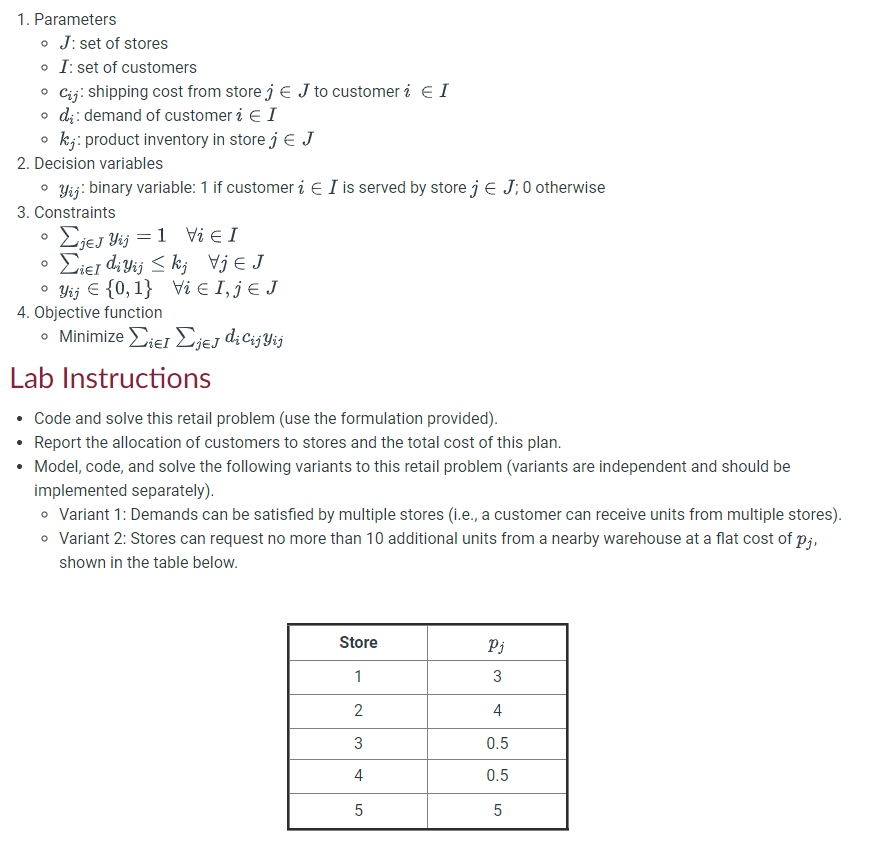 Solved I need the AMPL code for both .mod and .dat files for | Chegg.com