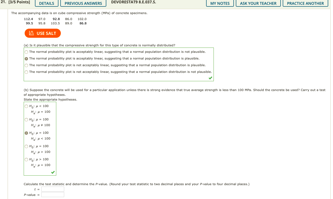 Solved 10. [2/3 Points] DETAILS PREVIOUS ANSWERS DEVORESTAT9 | Chegg.com