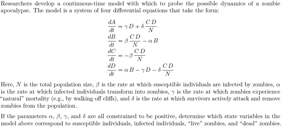 Solved Researchers Develop A Continuous Time Model With