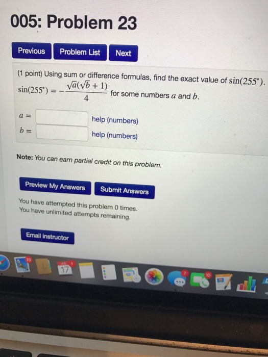 Solved Using sum or difference formulas, find the exact | Chegg.com