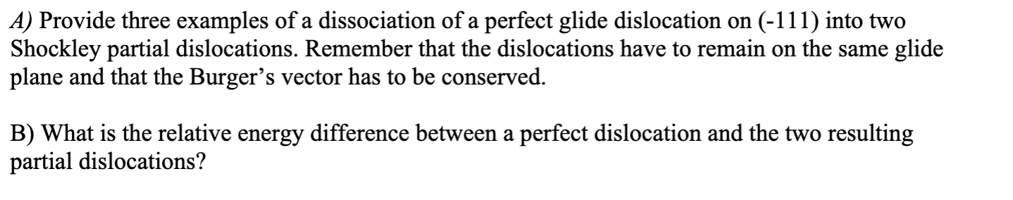 Solved A) Provide three examples of a dissociation of a | Chegg.com