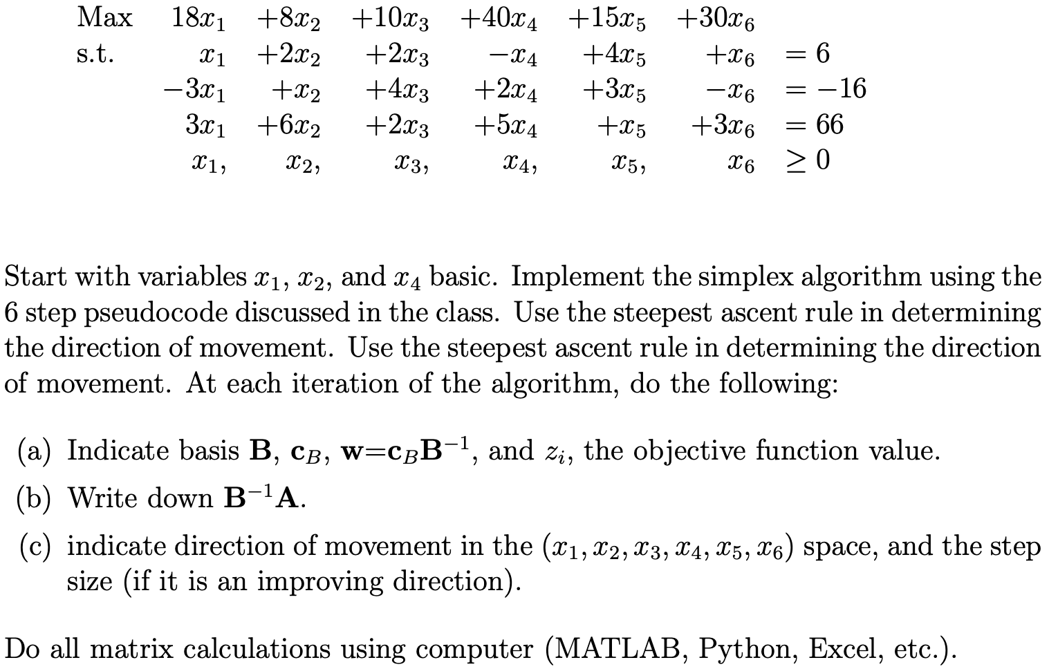 Solved Max s.t. | Chegg.com