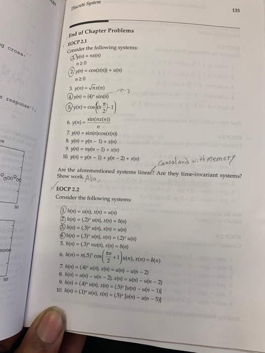 Solved Discrete System 135 End of Chapter Problems EOCP 2.1 | Chegg.com