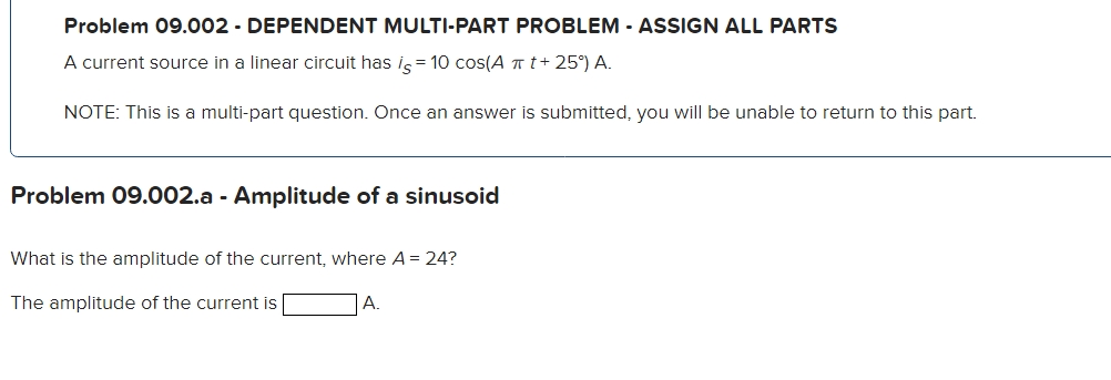High Quality SOLUTION Problem 09.002 - ﻿DEPENDENT MULTI-PART PROBLEM - | Chegg.com