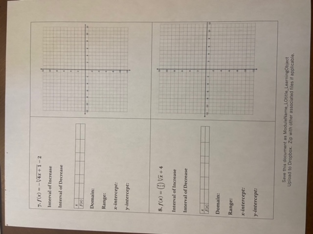 Solved Graphing Radical Functions Assignment Graph each | Chegg.com