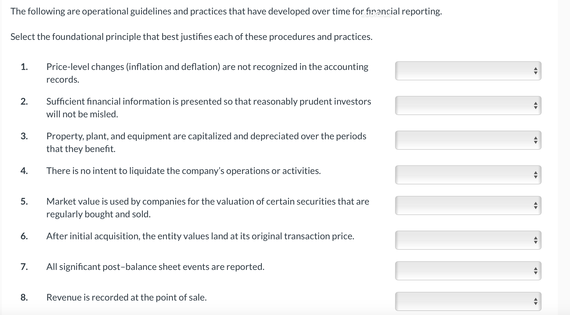 Solved The following are operational guidelines and | Chegg.com