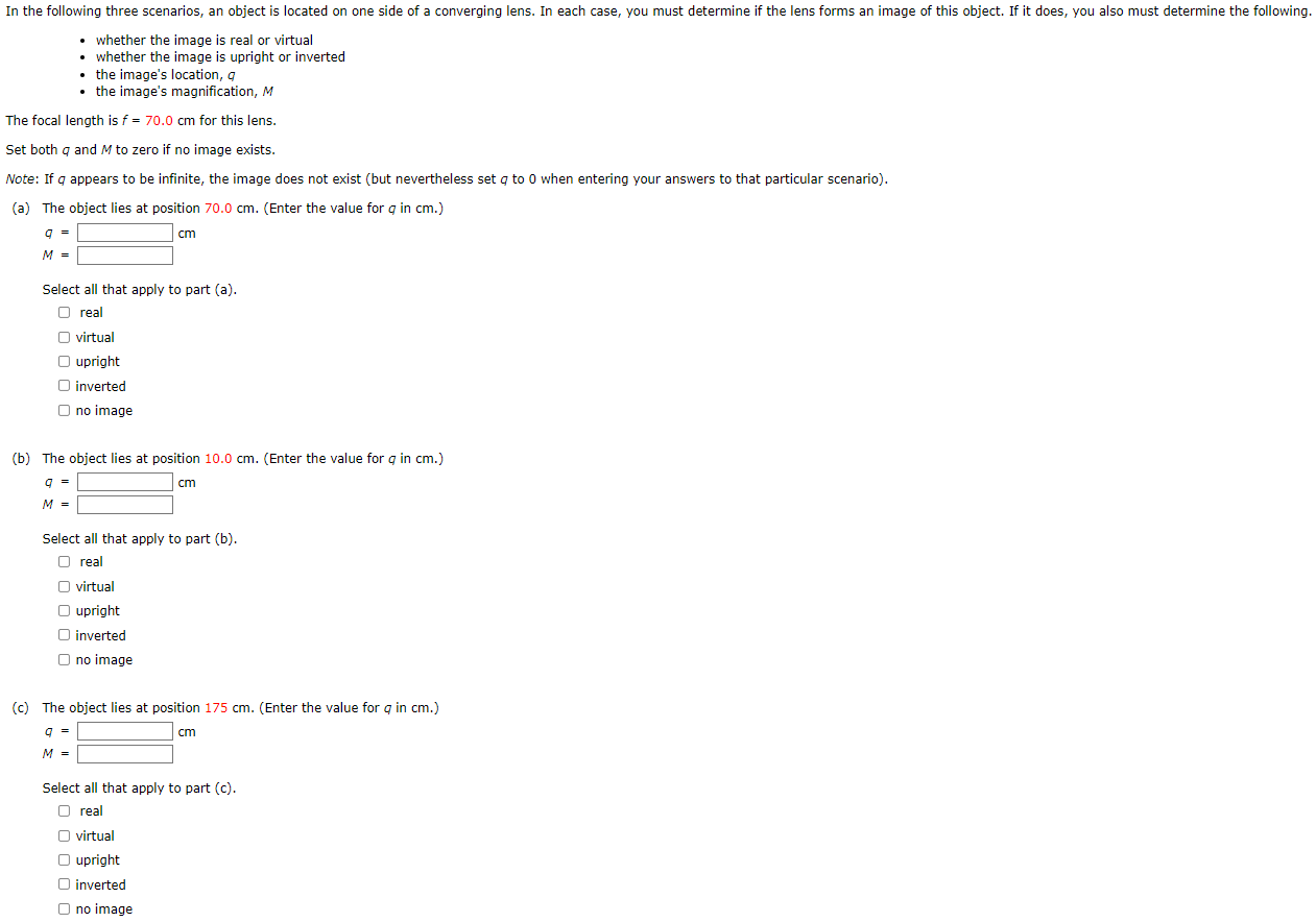 Solved In the following three scenarios, an object is | Chegg.com