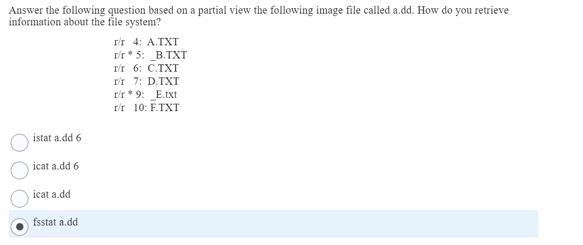 Solved Answer the following question based on a partial view | Chegg.com