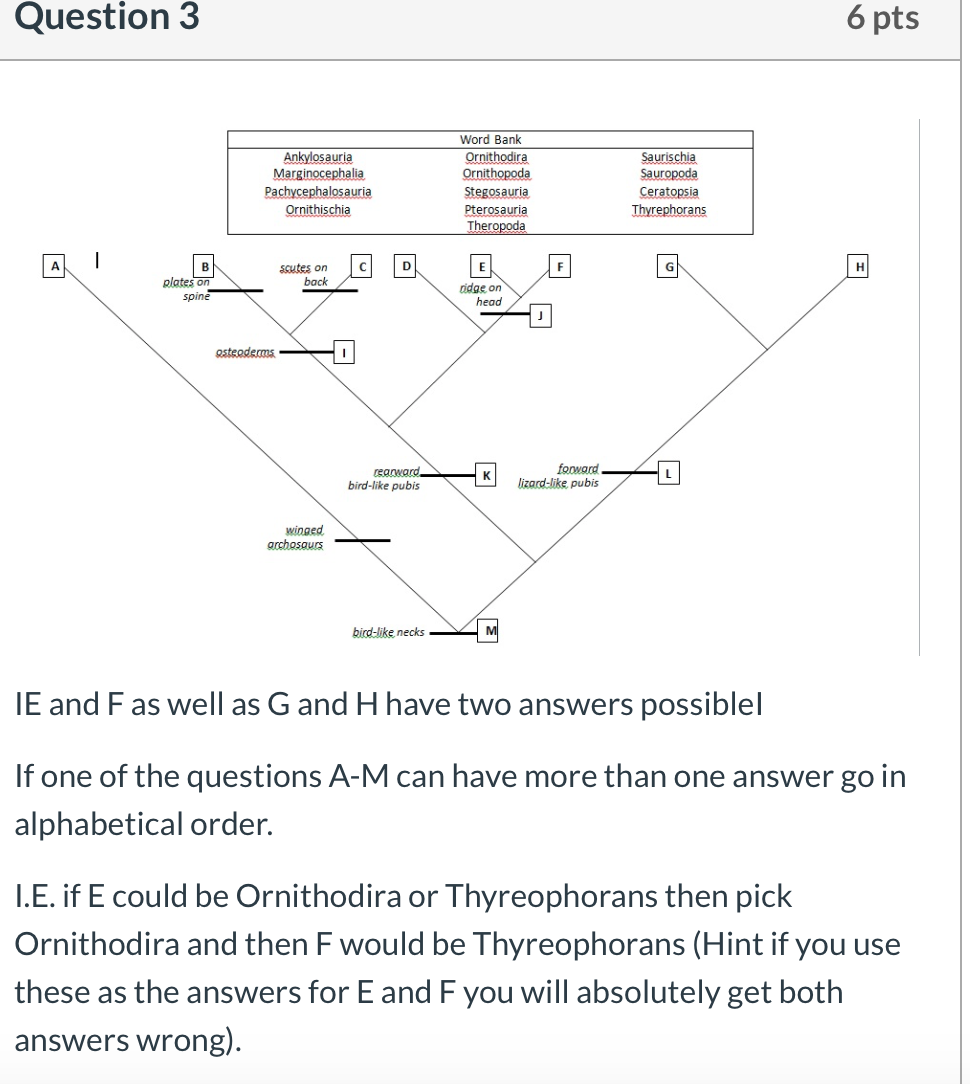 IE and F as well as G and H have two answers | Chegg.com