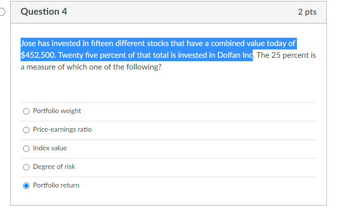 Solved The Capm Provides The Maximum Required Rate Of Return