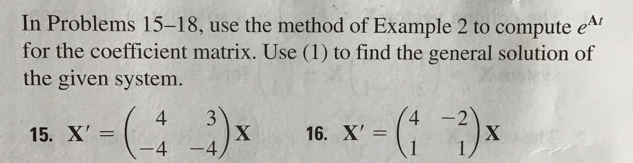 Solved In Problems 15–18, use the method of Example 2 to | Chegg.com